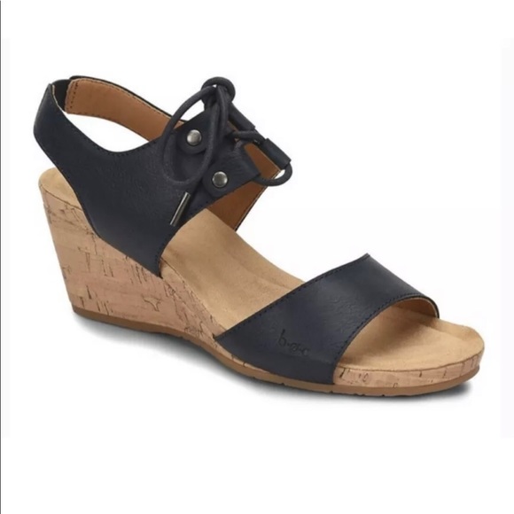 Born | Shoes | Boc Sandals Lily Black Wedge Comfort Flexible | Poshmark